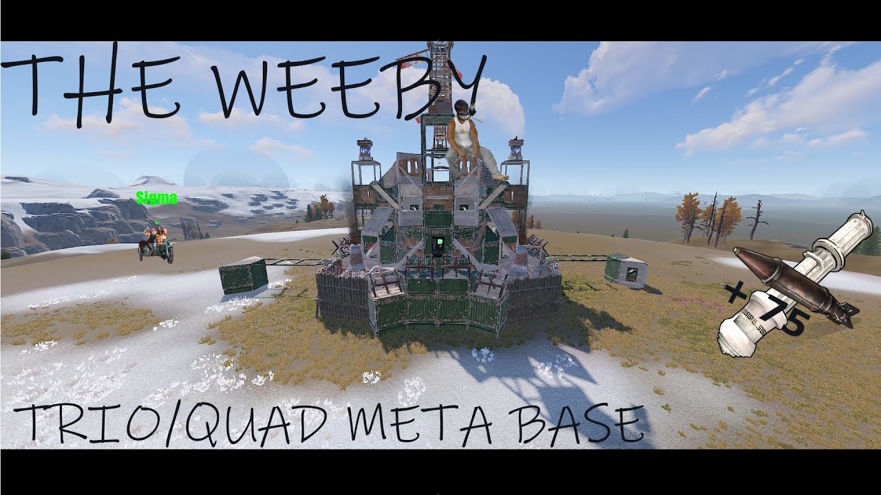 Rust┃THE WEEBY┃TRIO/QUAD META BASE┃2 BUNKER AND 2 SECRET LOOT ROOMS ...