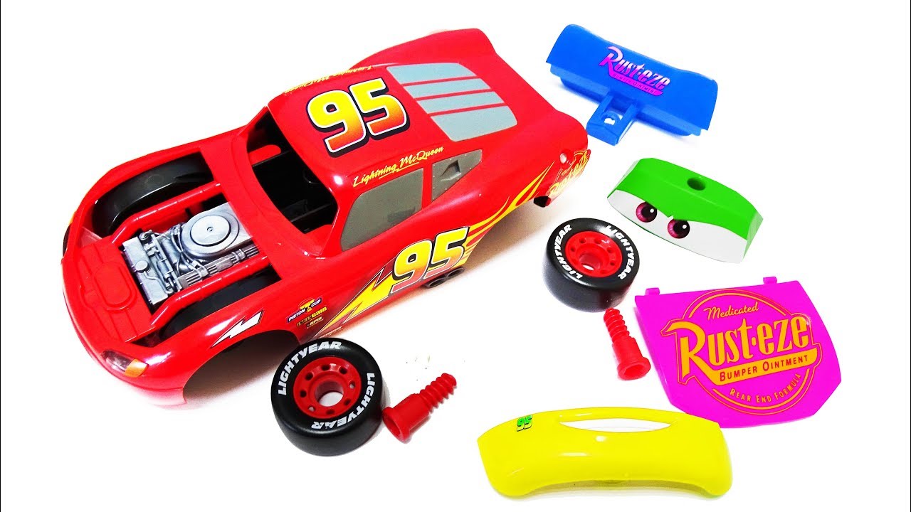 Cars toys race and change! Vehicles Revell Junior Kit video for kids ...