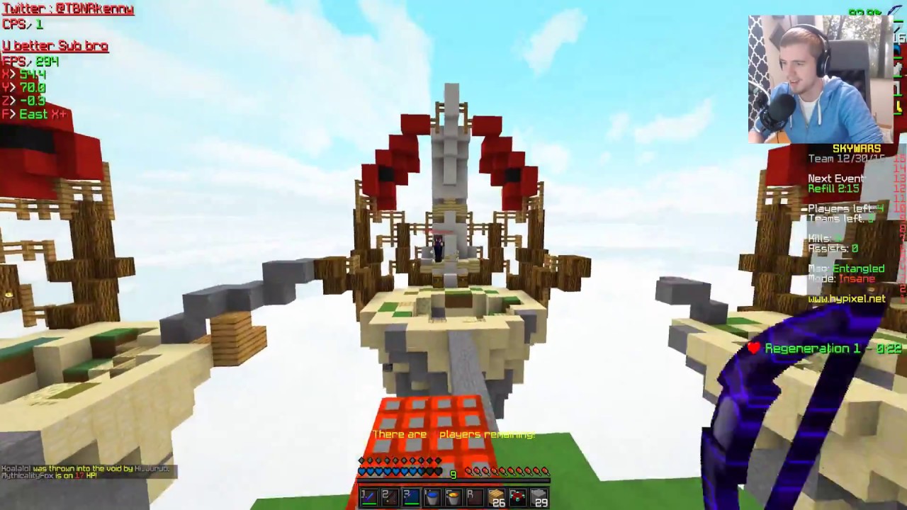 DEFAULT TEXTURE PACK HAS POWERS! MINECRAFT SKYWARS - YouTube