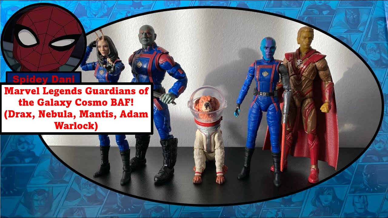 Marvel Legends Guardians of the Galaxy Cosmo BAF (Mantis, Drax, Nebula ...