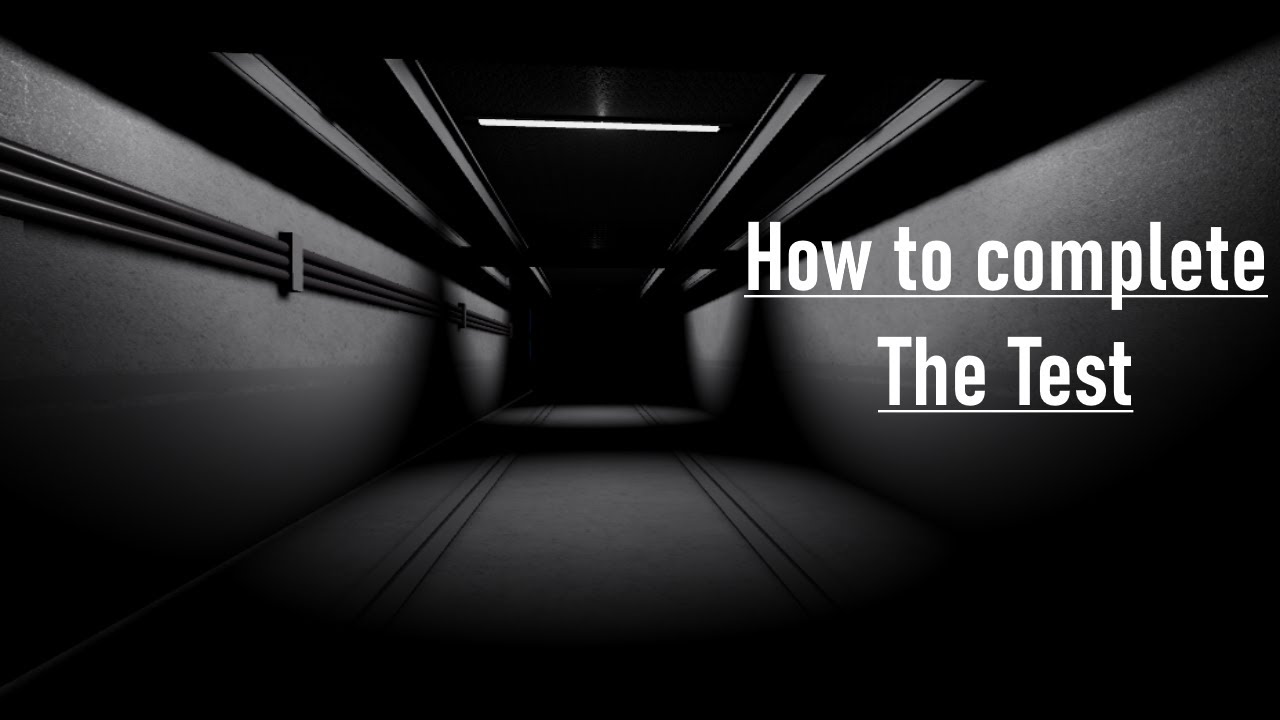 How to complete The Test - YouTube