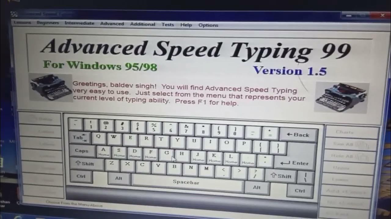 how to test typing speed 🖱️#Advanced speed typing by computer keyboard ...