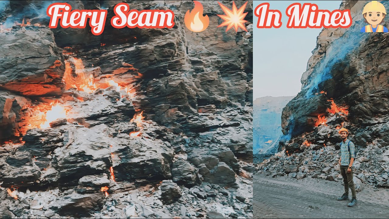 Fiery Seam 🔥💥 In Mines 👷 #mining #mininglife #miningengineer # ...