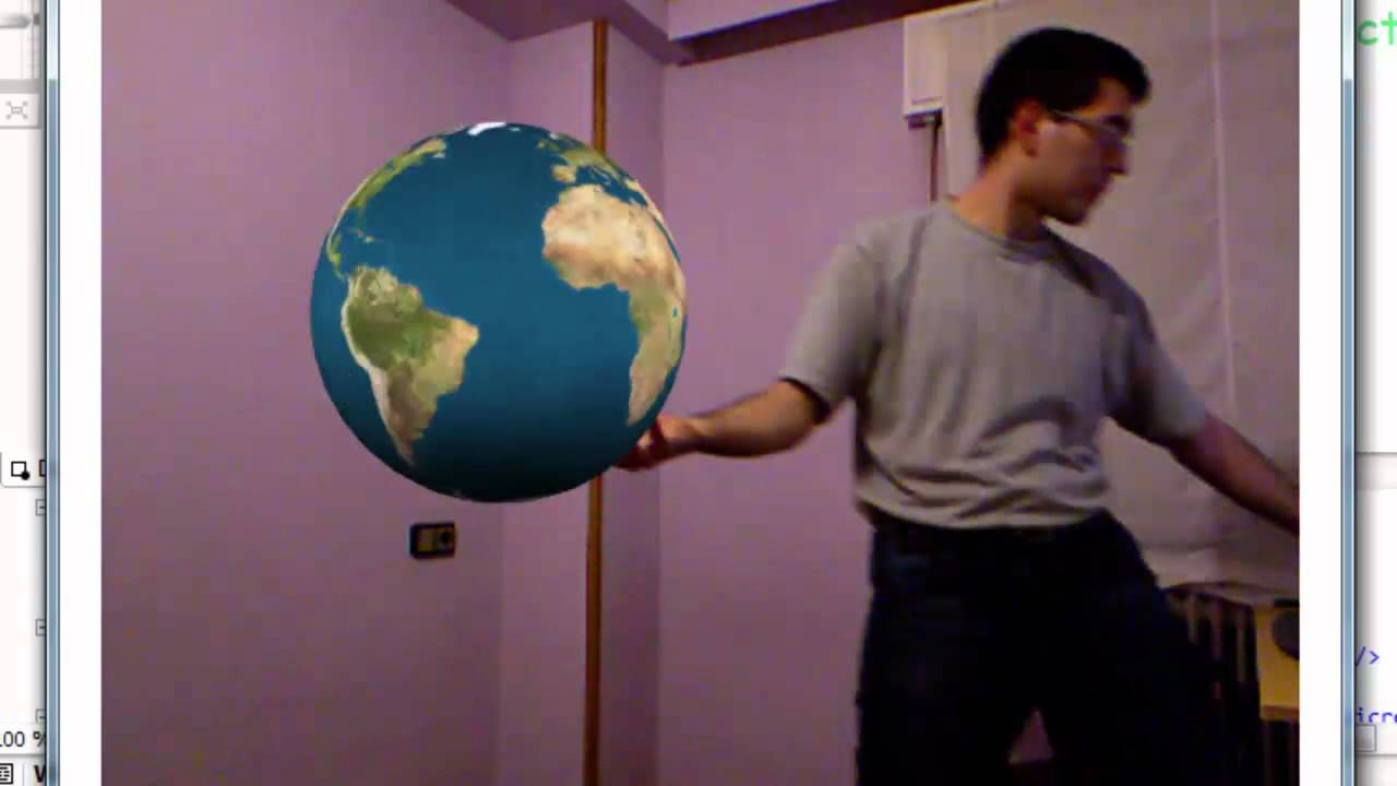 Augmented reality - WPF 3D - Kinect - YouTube