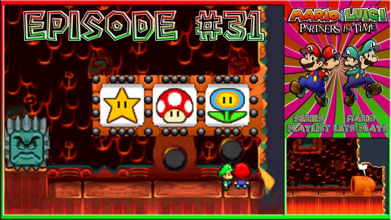 Mario & Luigi: Partners In Time - Inside The Volcano, Thwomp Minigames ...