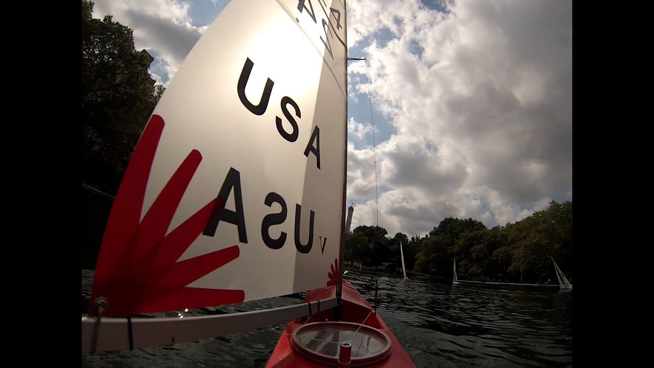 central park sailing IOM class - YouTube