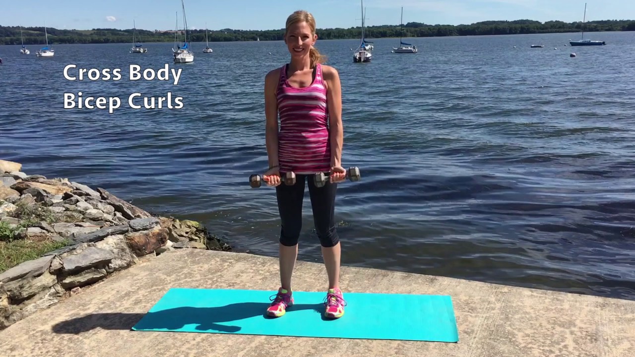 Cross Body Bicep Curls - YouTube