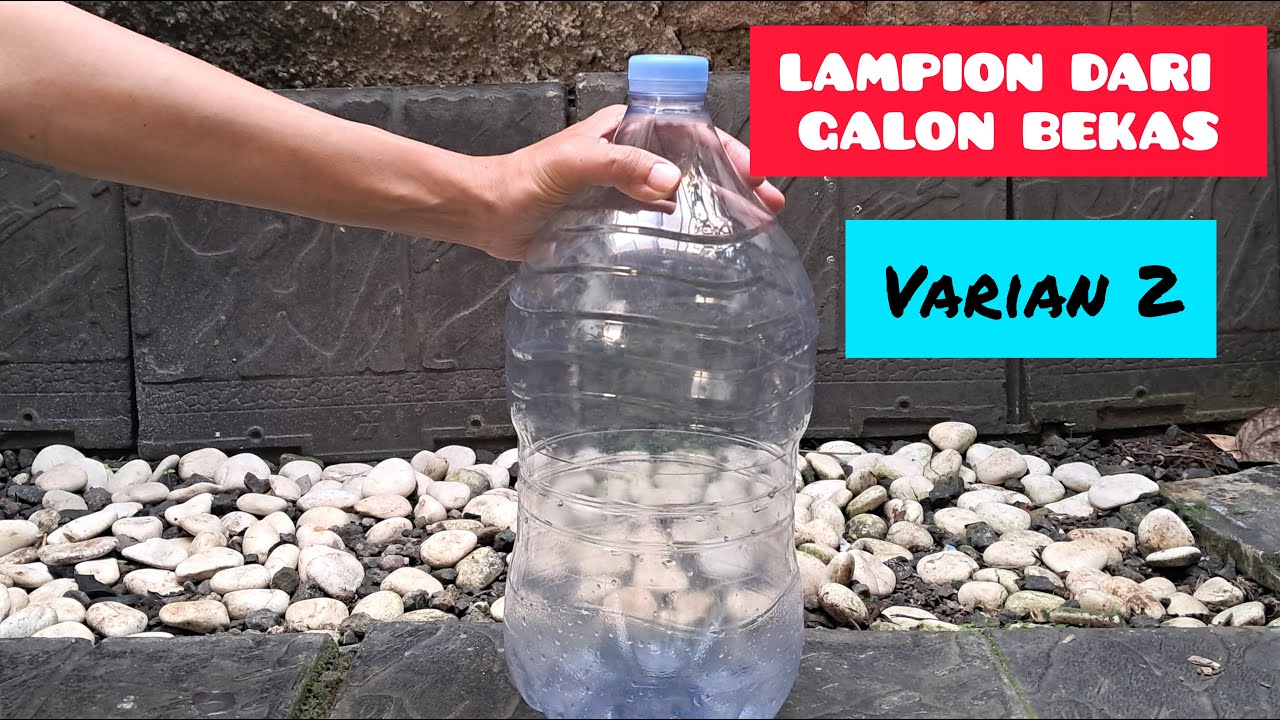 Lampion dari galon le minerale untuk 17 agustusan || Hiasan 17 Agustus ...