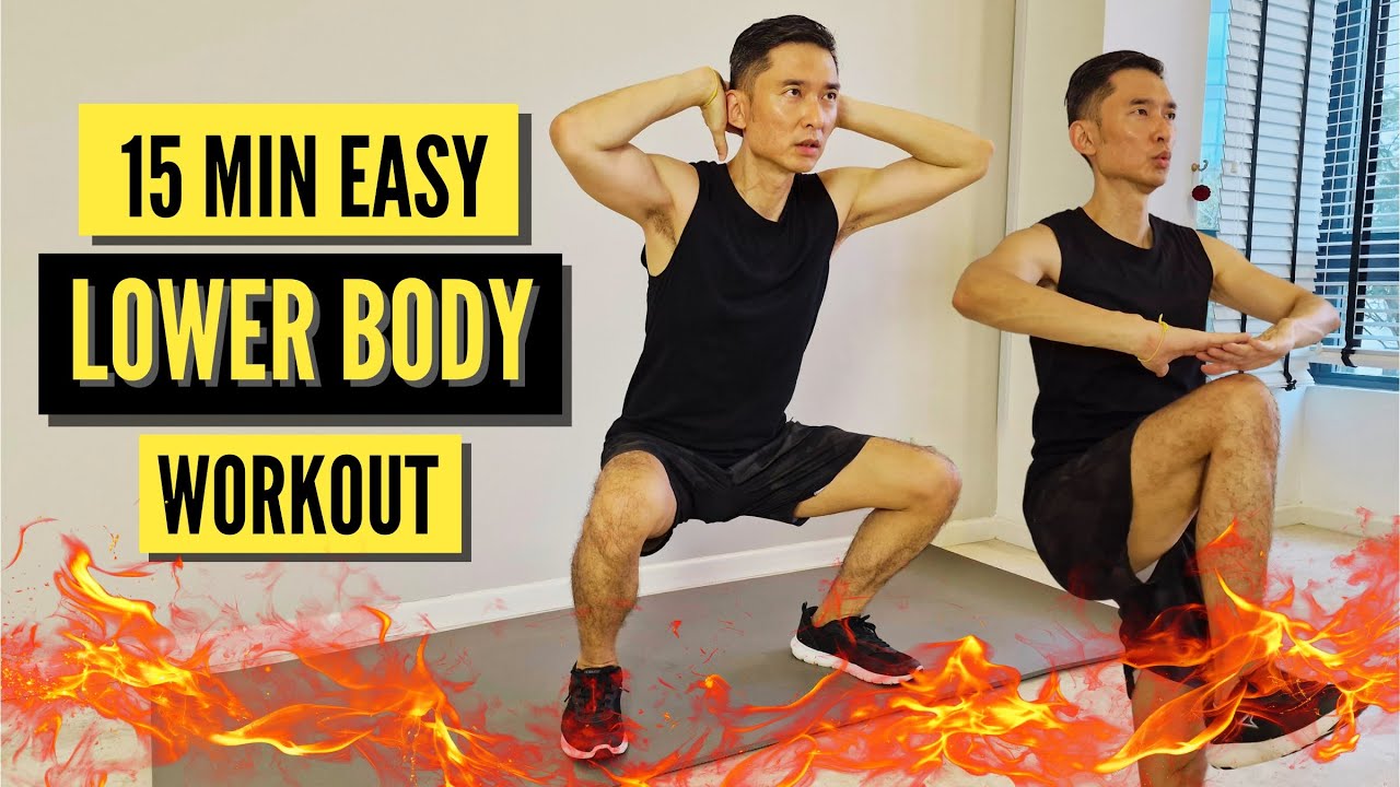EASY BUT EFFECTIVE LOWER BODY WORKOUT AT HOME *NO EQUIPMENT* - YouTube