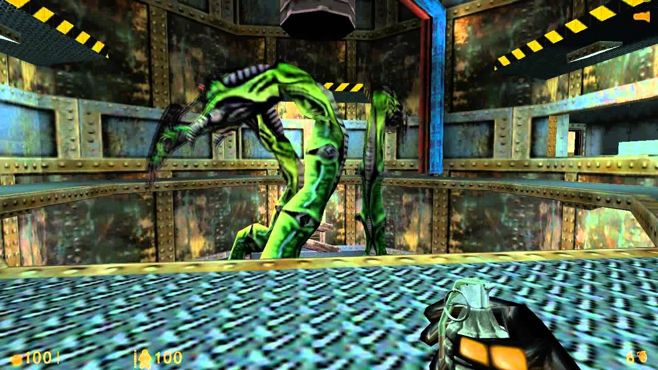 Let's Play Half Life: Part 12 - Toxic Waste And A... Giant... Green ...