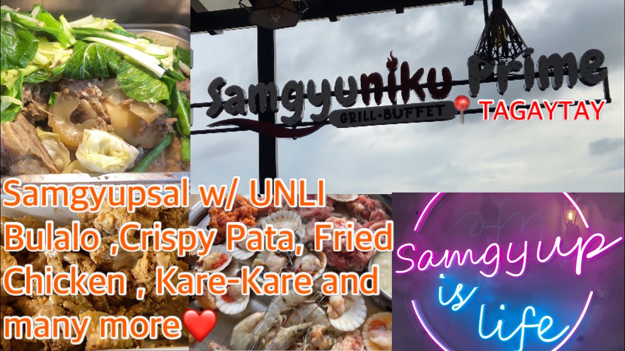 Samgyuniku Prime TWIN LAKES || Samgyup + UNLI Bulalo,Crispy Pata ...