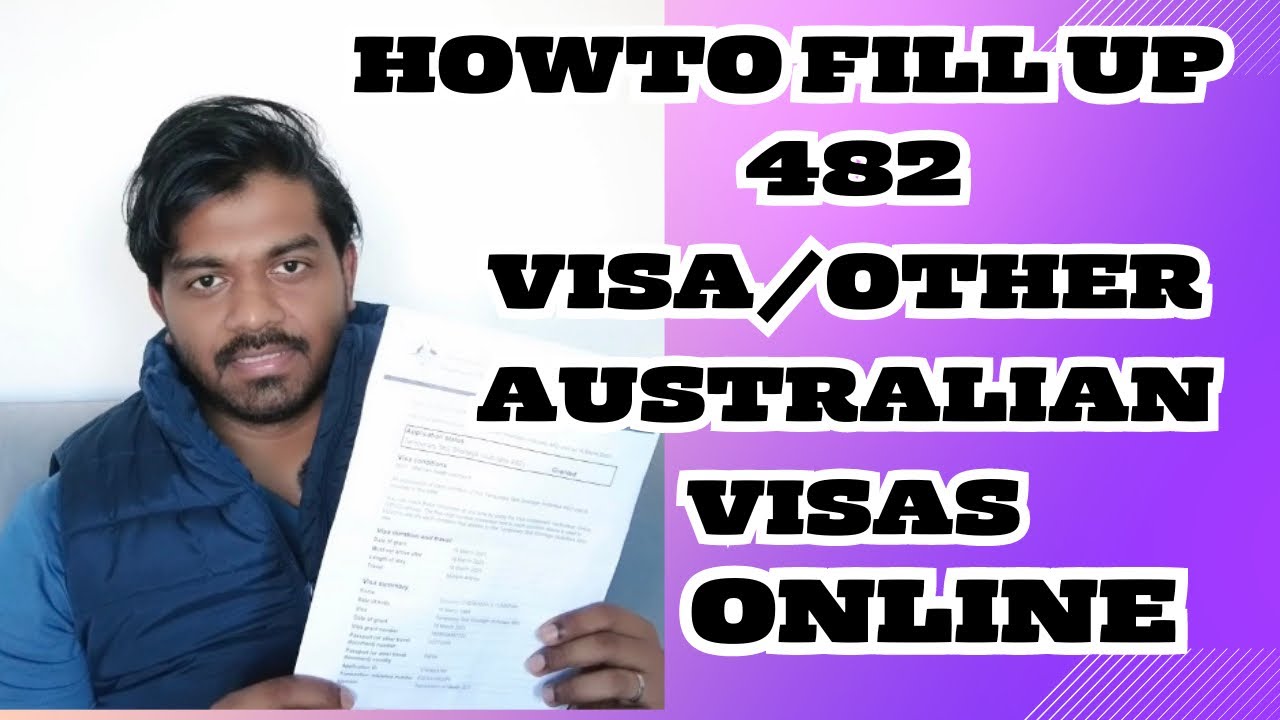 How to fill 482 visa /any Australian visa online/step by step guidance ...