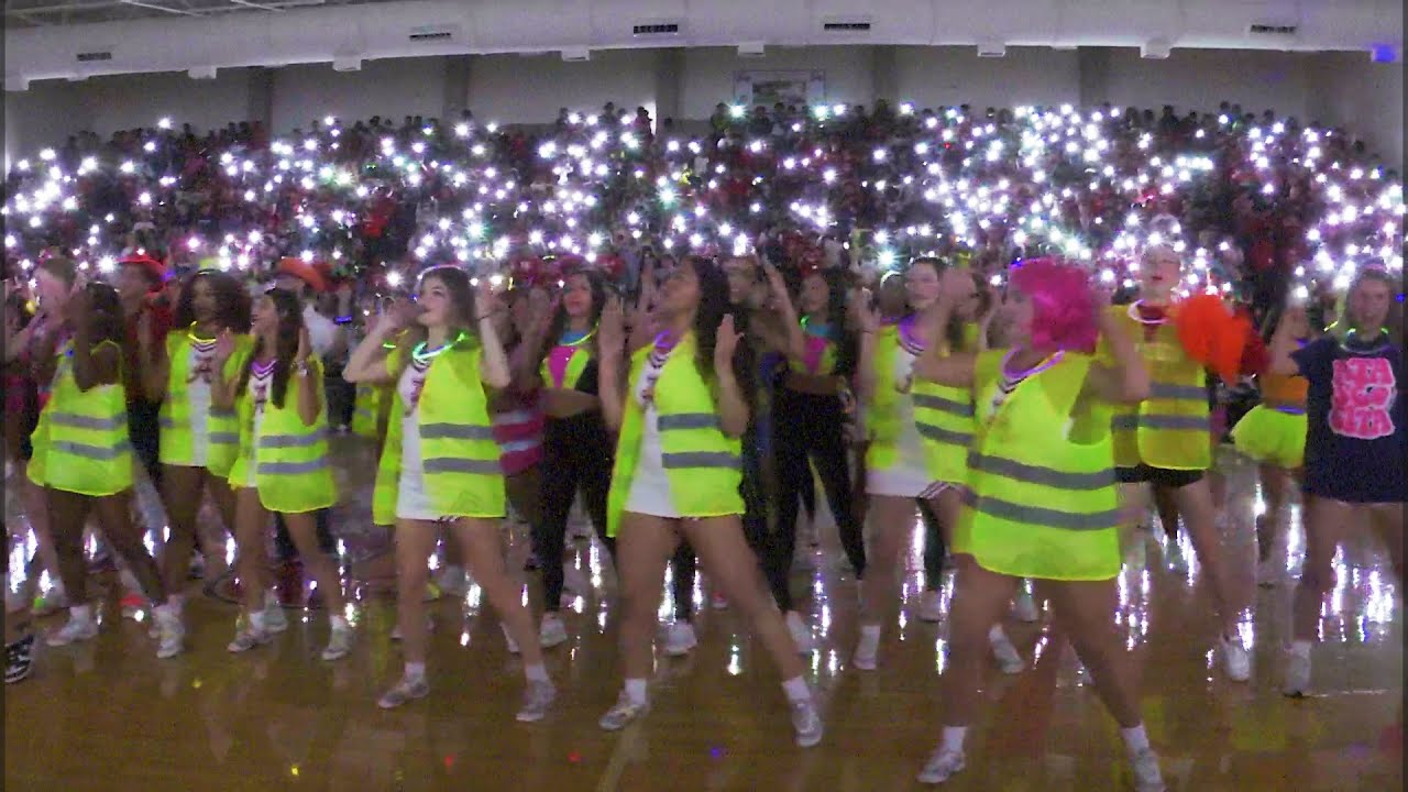 Atascocita High School Black Out Neon Pep Rally! Friday13th 2023 - YouTube