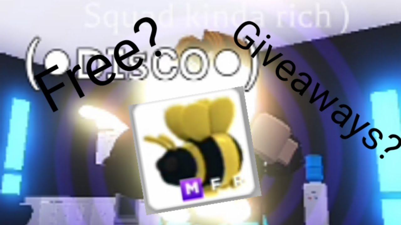 Free Mega Neon King Bee(Adopt me Giveaway) - YouTube