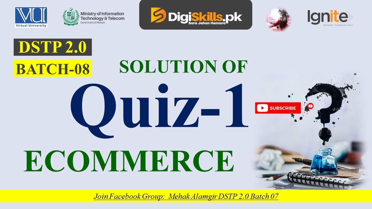 ecommerce quiz 1 batch 8 | dstp 2.0 batch 08 ecommerce quiz 1 - YouTube