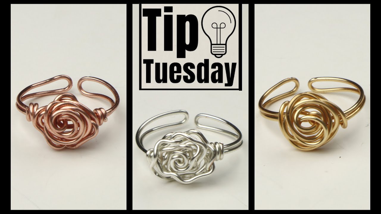 Adjustable Wire Rose Ring Tutorial - YouTube