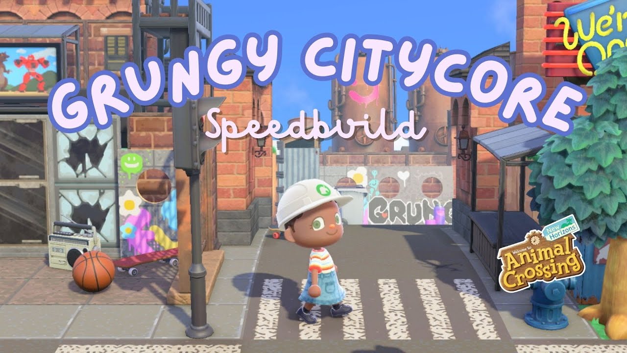 Island Progress + Making Grungy Buildings | Speedbuild // Animal Crossing New Horizons - YouTube