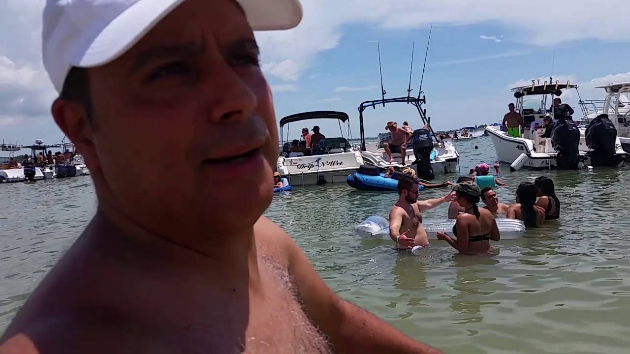 Clearwater Island Party 2016....one tree island - YouTube