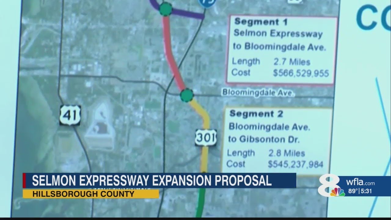 Hillsborough County commissioners consider proposal to expand Selmon ...