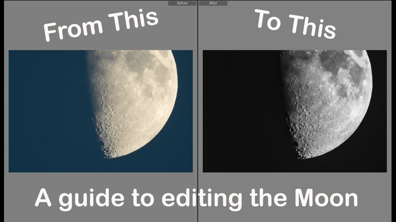 Lightroom Tutorial - Editing The Moon - YouTube
