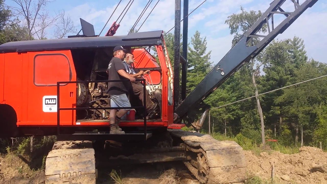 Northwest model 6 drag line - YouTube