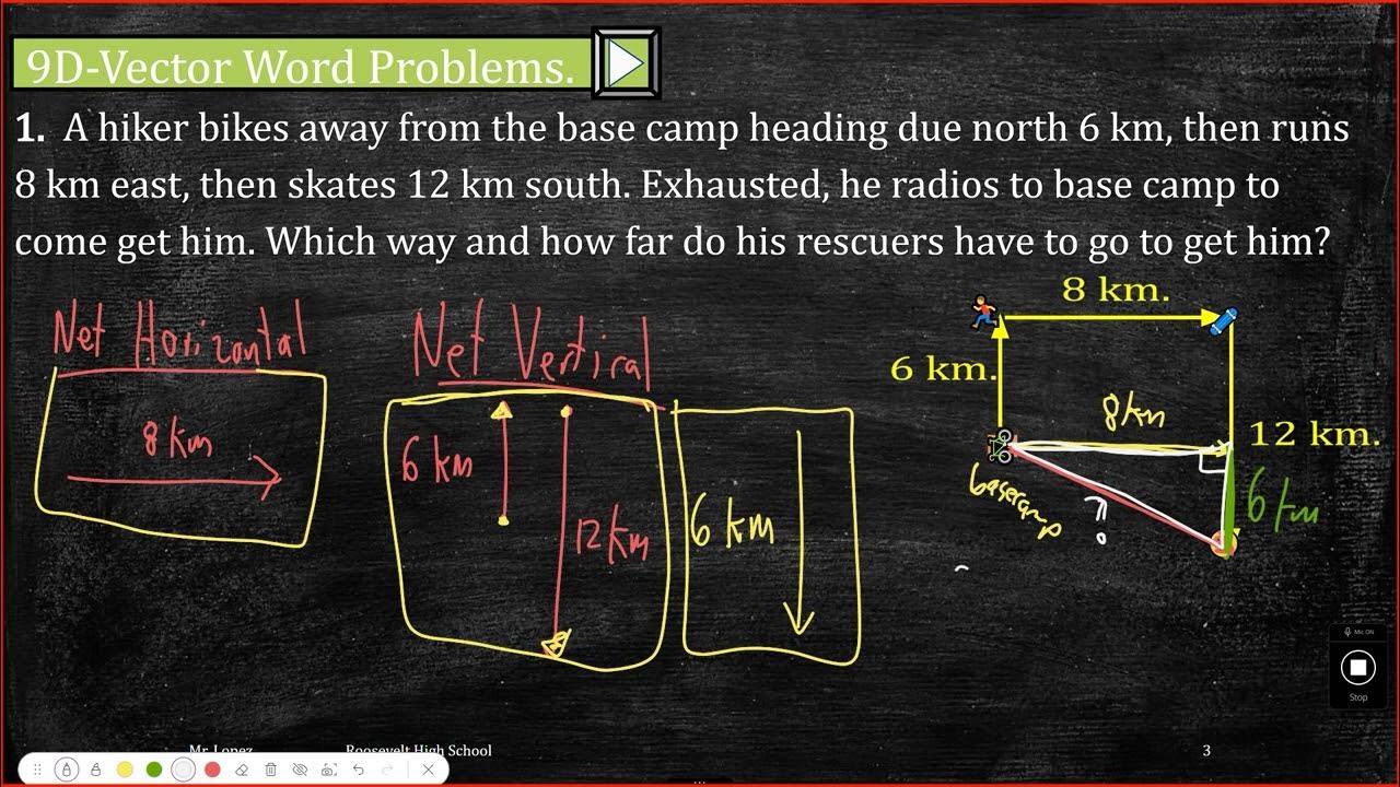 Lesson 9D-Vector Word Problems - YouTube