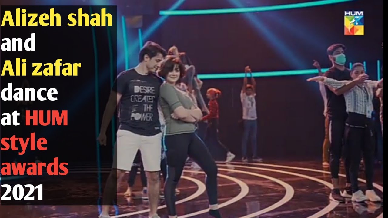 Alizeh Shah and Ali Zafar dance performance rehearsal at Kashmir HUM ...