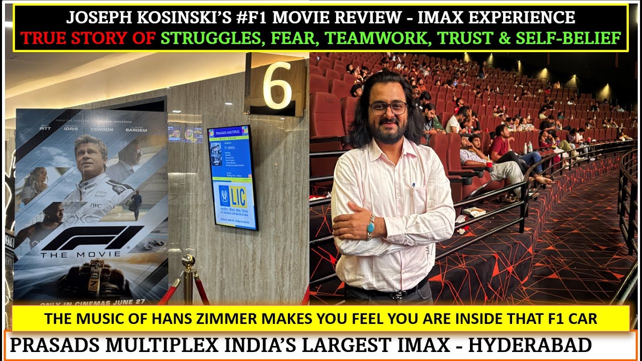 F1 Movie Experience in India's Massive IMAX - Prasad's IMAX PCX Screen ...