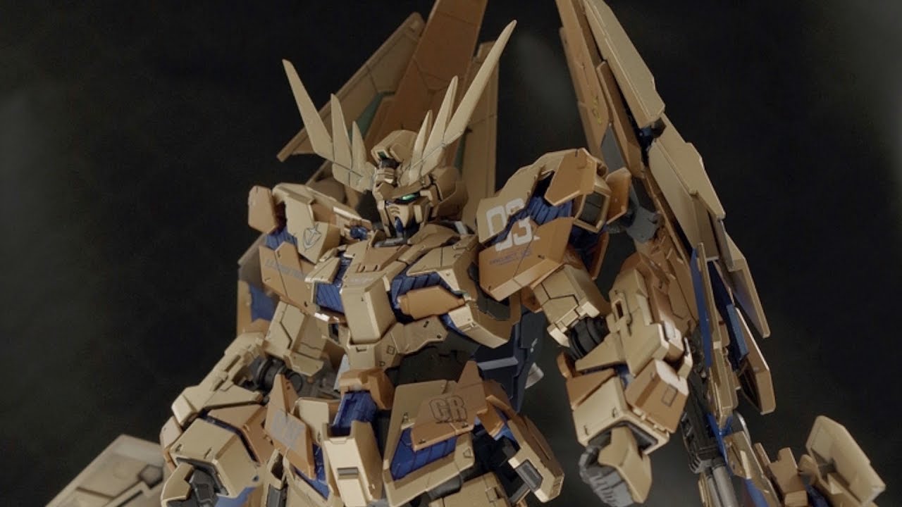 RG 1/144 RX-0 Unicorn Gundam 03 Phenex - Custom Build(ユニコーンガンダム3号機 ...