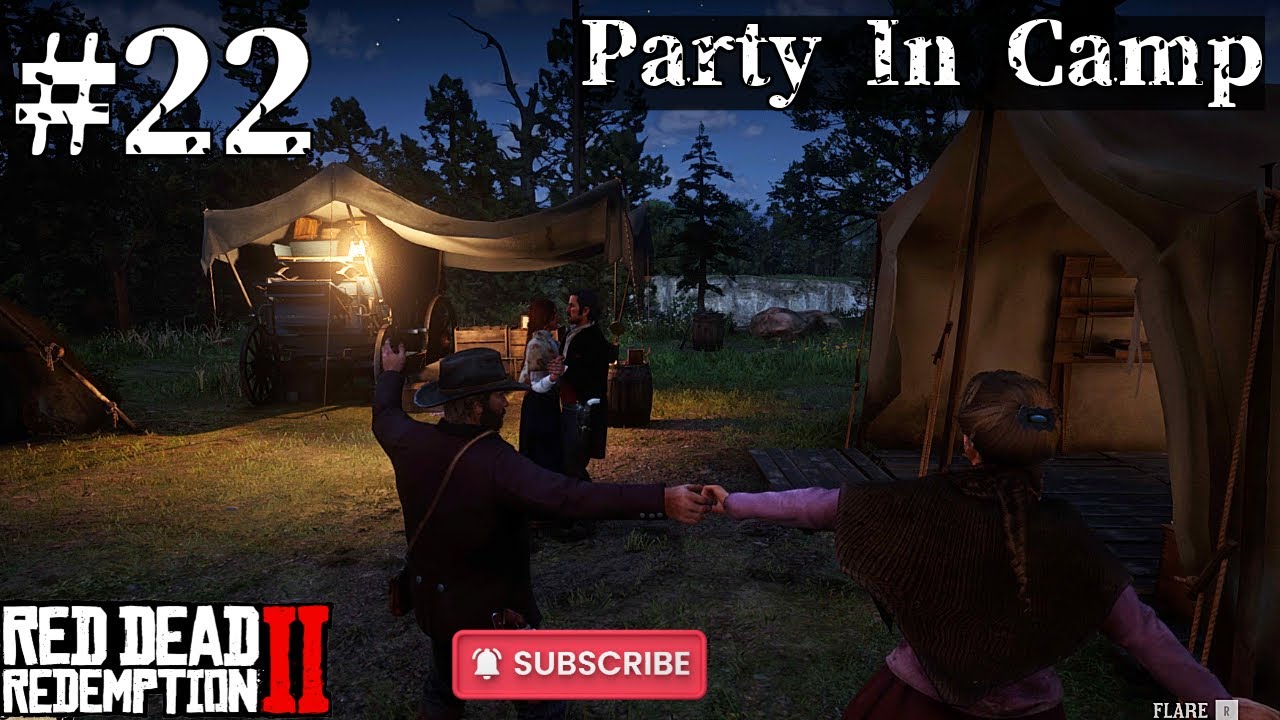 22. Party After Sean Come Back to Camp| RDR 2 Gameplay No Commentary ...