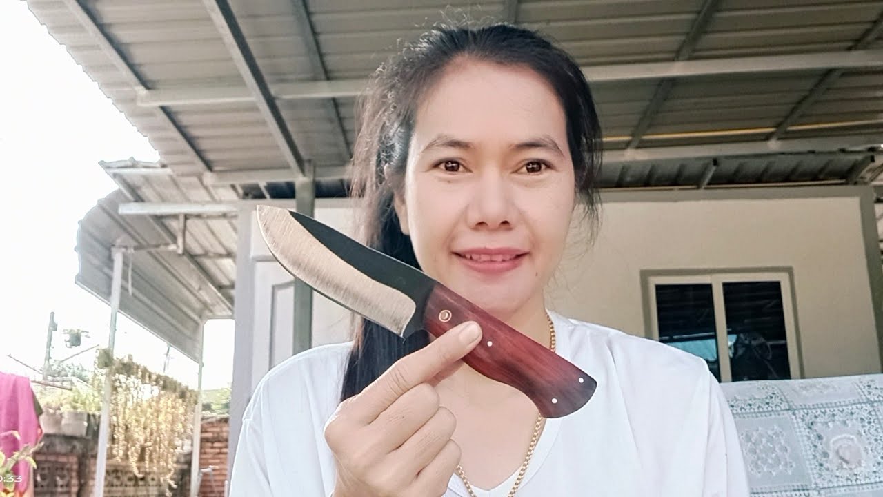 มีดพกเล็ก skd 11 - YouTube