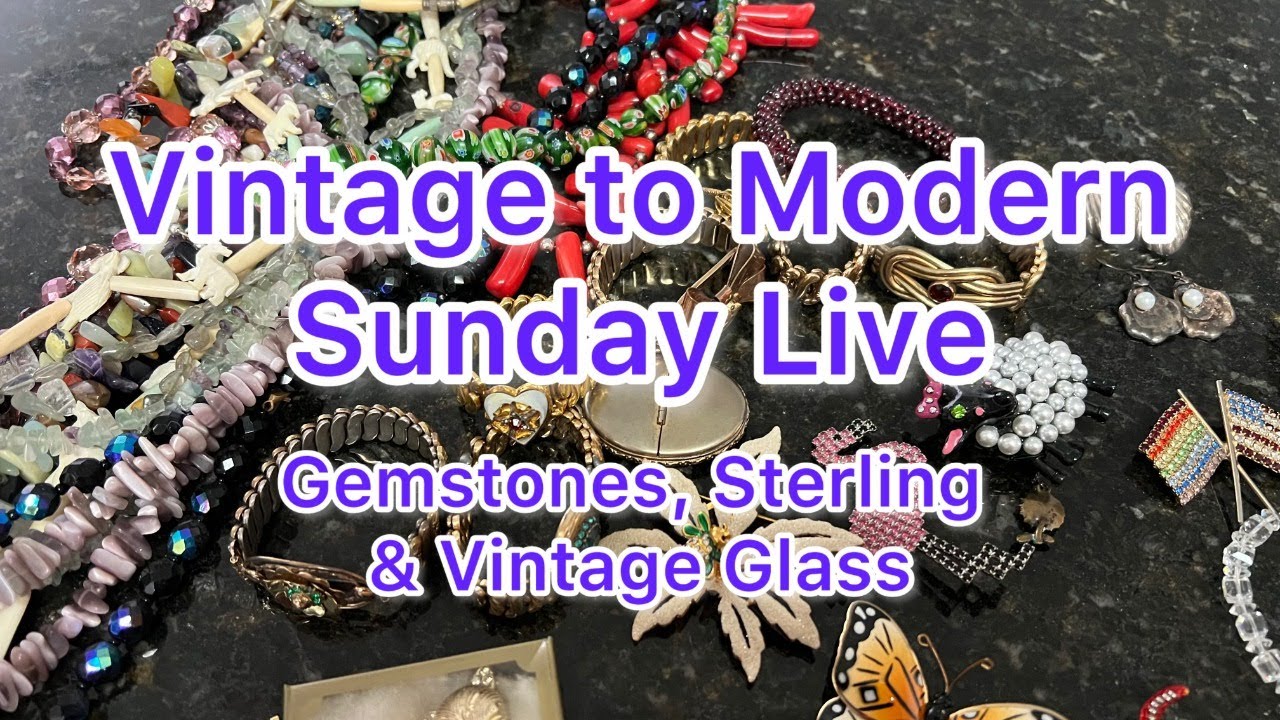 Vintage to Modern Sunday New Sterling Glass and More! - YouTube