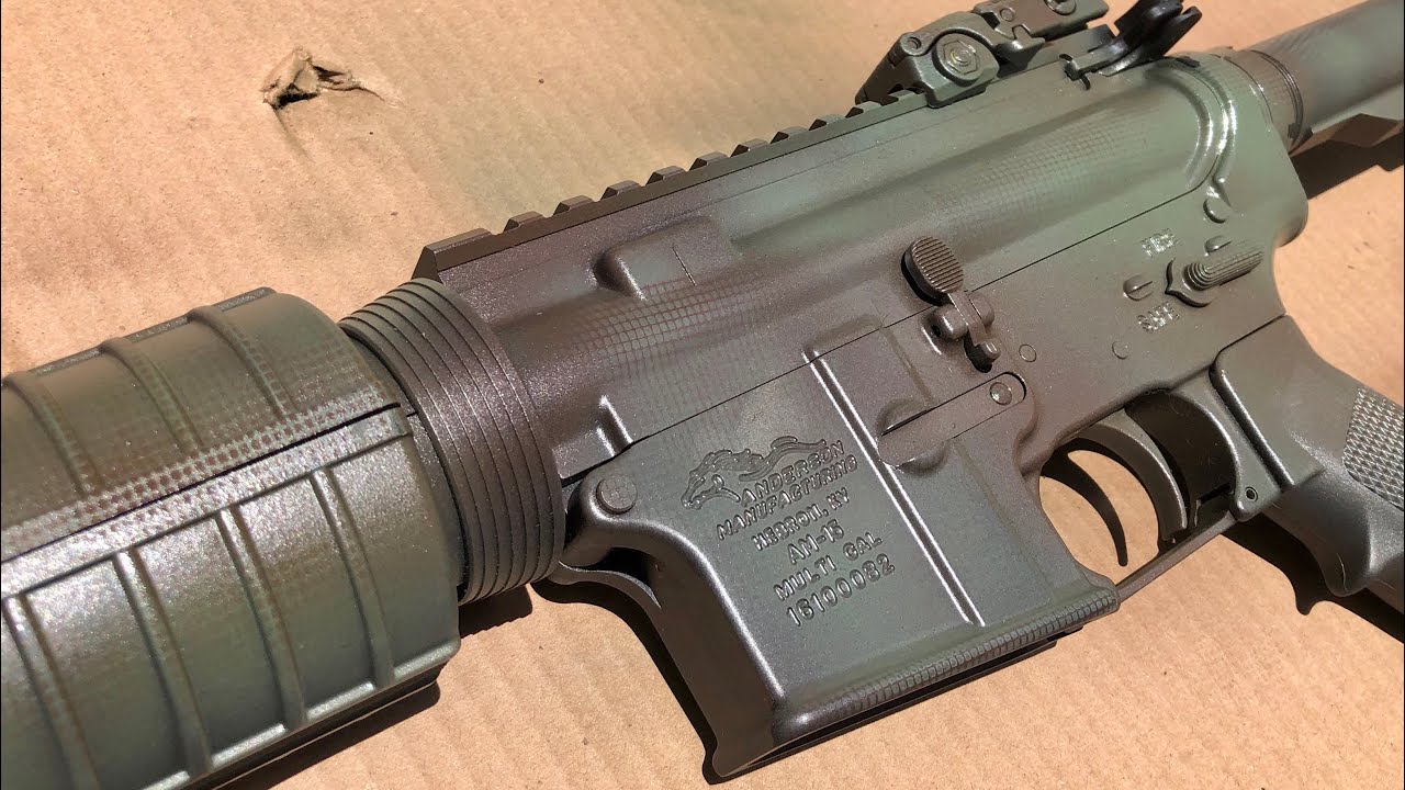 How to Make Your Cheapo AR Look Cooler (Spray Paint) - YouTube