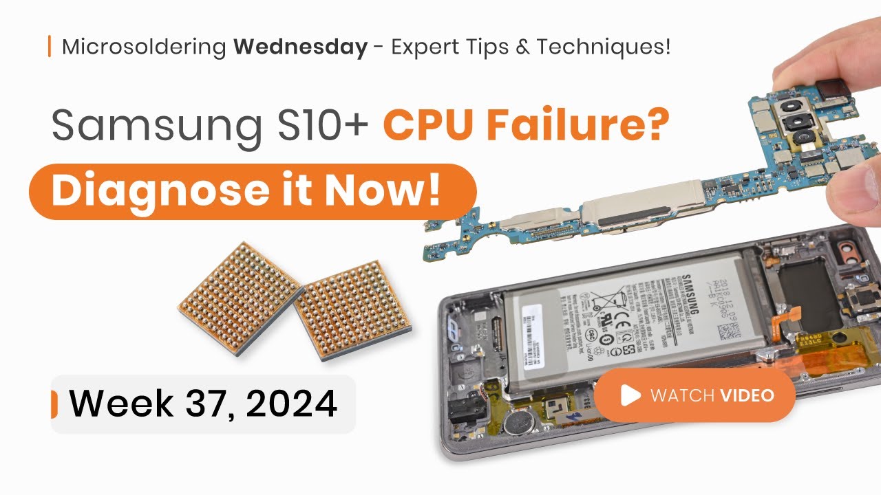 How to Diagnose a Failing CPU on a Samsung S10+ - YouTube