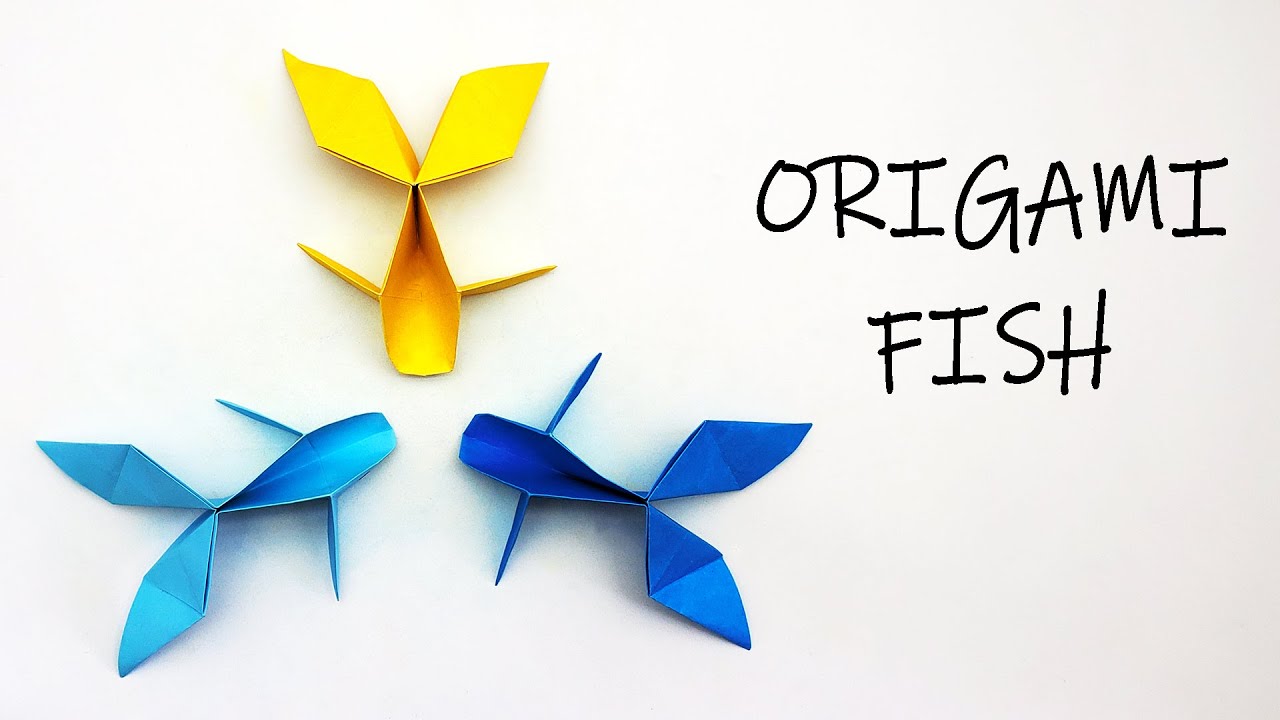 How To Make a Origami Fish Step by Step Tutorial | Paper Fish Making ...