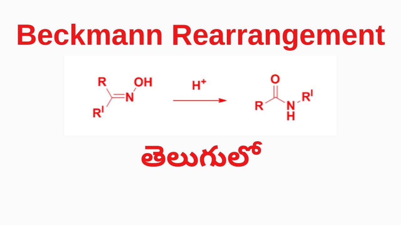 Beckmann Rearrangement || ORGANIC CHEMISTRY || - YouTube