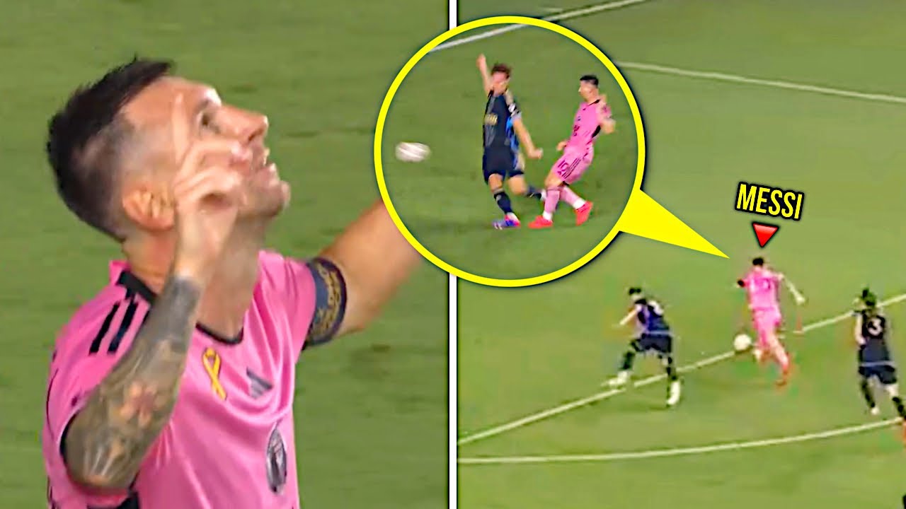 Messi Scored 2 GOALS in 4 MINUTES against Philadelphia Union 😳 - YouTube