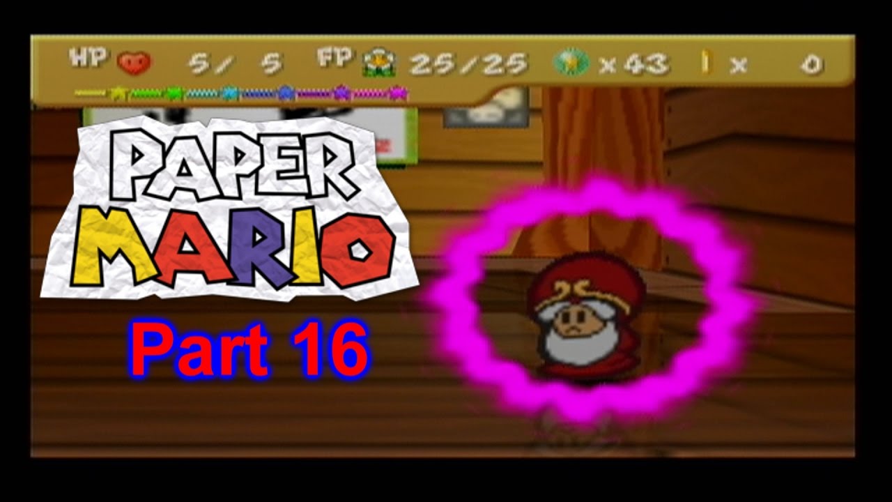 Paper Mario Part 16: Danger Mario ~ Mario Beats Up An Old Man,Then He ...