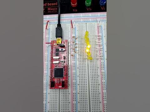 Atmega128 Led를 이용한 점등 - YouTube