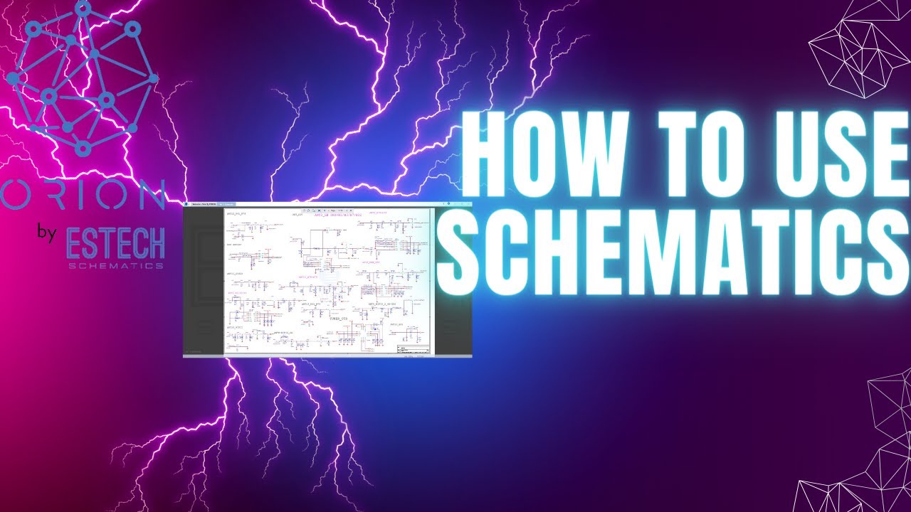 How to use Schematics/PDF Orion by Estech - YouTube