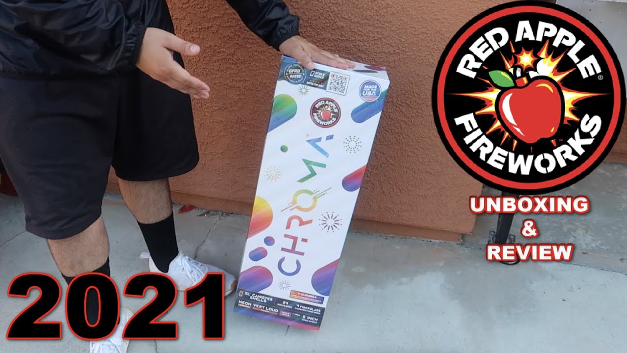 💥2021 Chroma Shells 🌈(Red Apple Fireworks)🍎 Unboxing & Review - YouTube