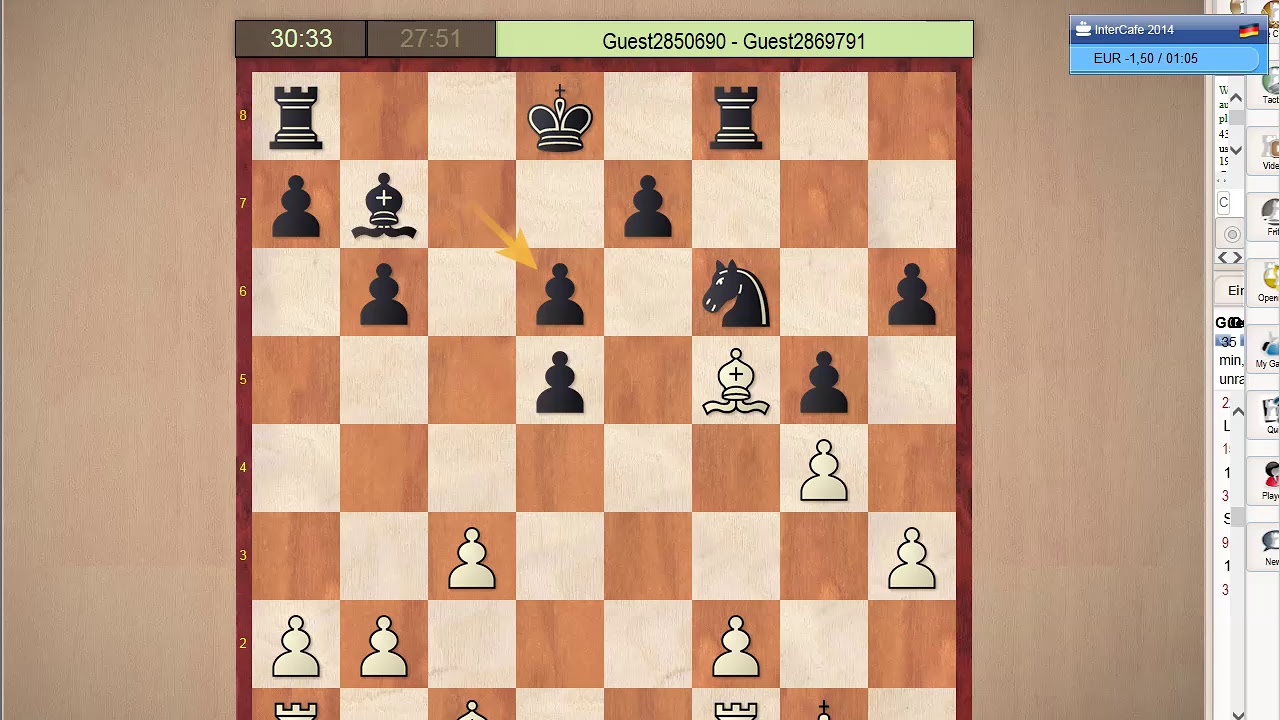 Remis Variation of the English Defence with b6. d4 Nf3. h6 - YouTube