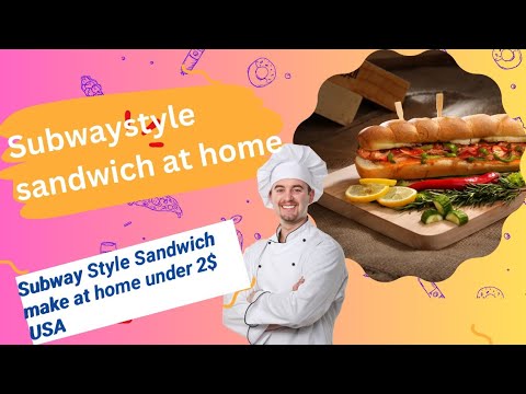 make delicious style sub at home//how to make subway sandwich at home ...