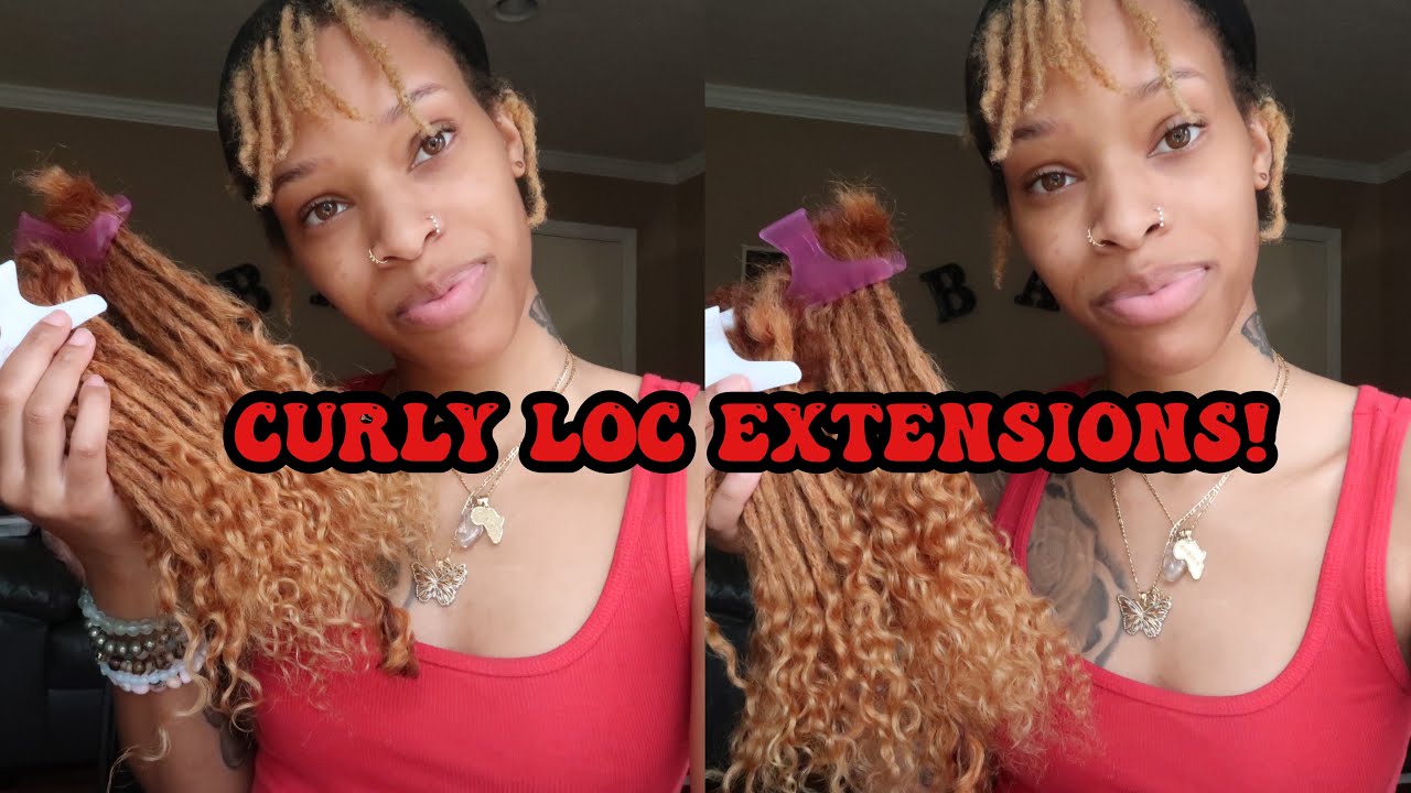 i made my own loc extensions… with curly ends - YouTube