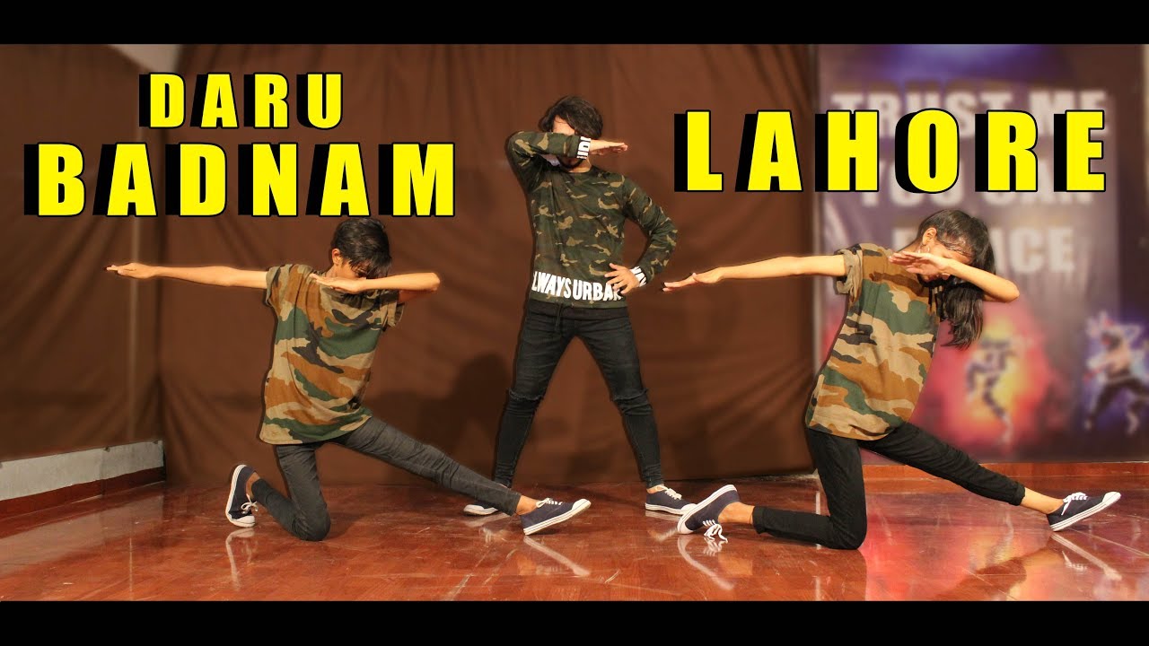 Daru Badnam VS Lahore Dance | Vicky Patel Choreography | Easy Bollywood ...