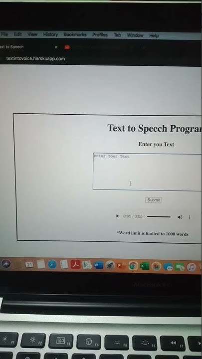 Text to speech program - YouTube