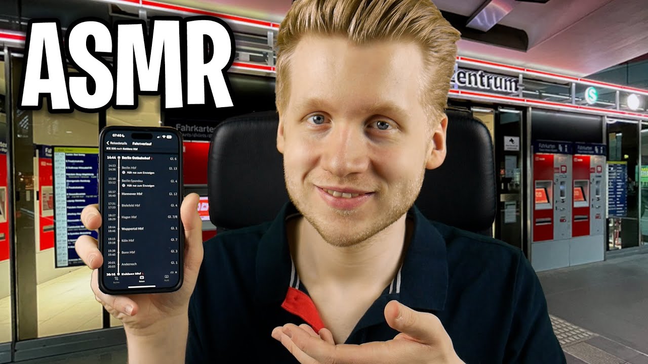 ASMR | Deutsche Bahn Mitarbeiter hilft bei Zugausfall! (Roleplay) - YouTube
