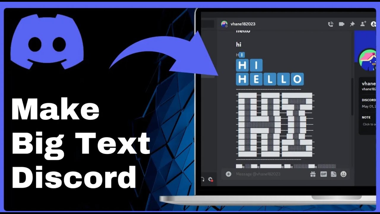 How To make a BIG TEXT In Discord 2025 - YouTube