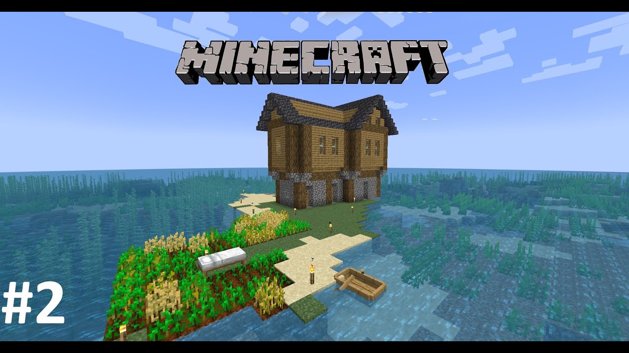 Starter House - Minecraft Survival Island Timelapse - Day 2 - YouTube