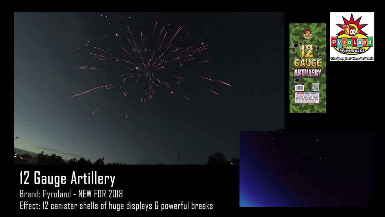 12 Gauge Shells - Pyroland Fireworks - YouTube